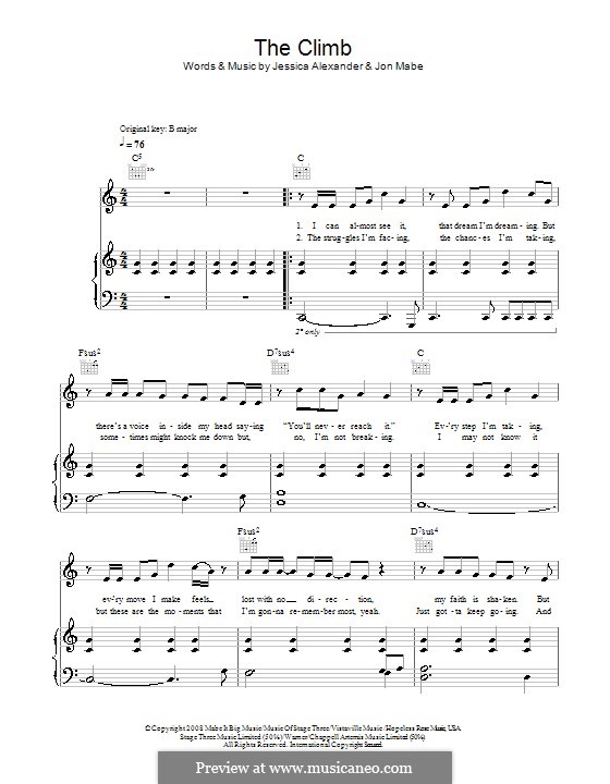 The Climb (from Hannah Montana: The Movie) por J. Alexander, J. Mabe em ...