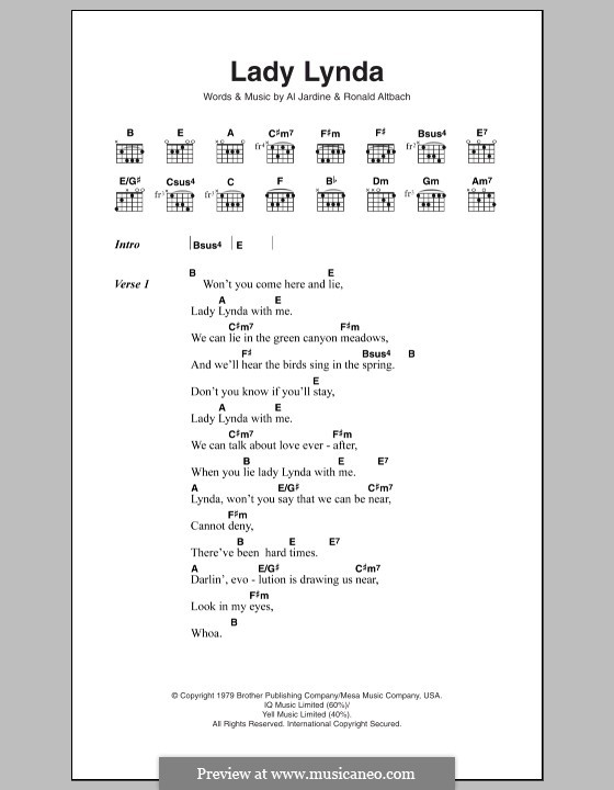 Lady Lynda (The Beach Boys) por A. Jardine, R. Altbach em músicaNeo