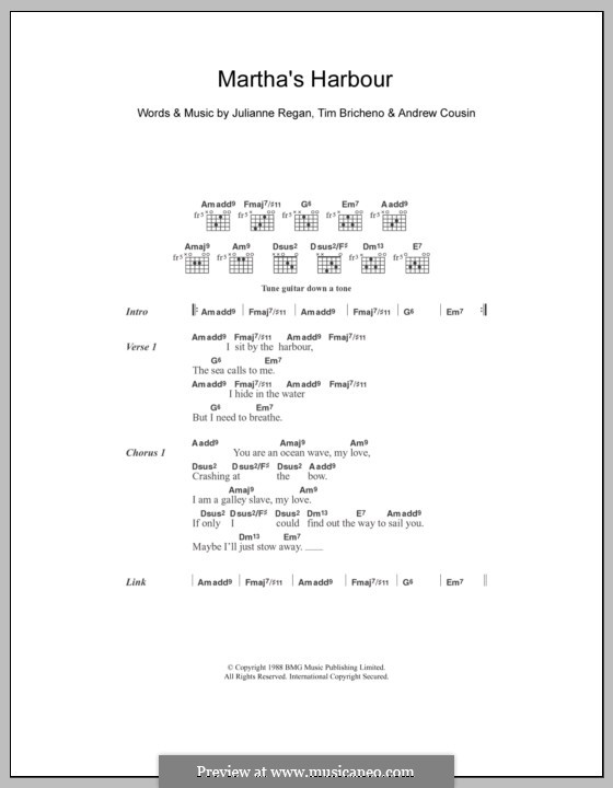Martha's Harbour (All About Eve) por A. Cousin, J. Regan, T. Bricheno ...