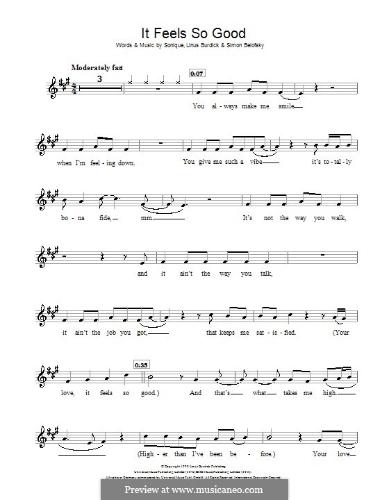 It Feels So Good (Sonique) por S. Clarke, L. Burdick, S. Belofsky em ...