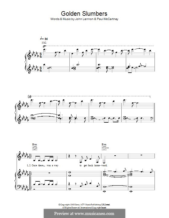 Golden Slumbers (The Beatles) por J. Lennon, P. McCartney em músicaNeo