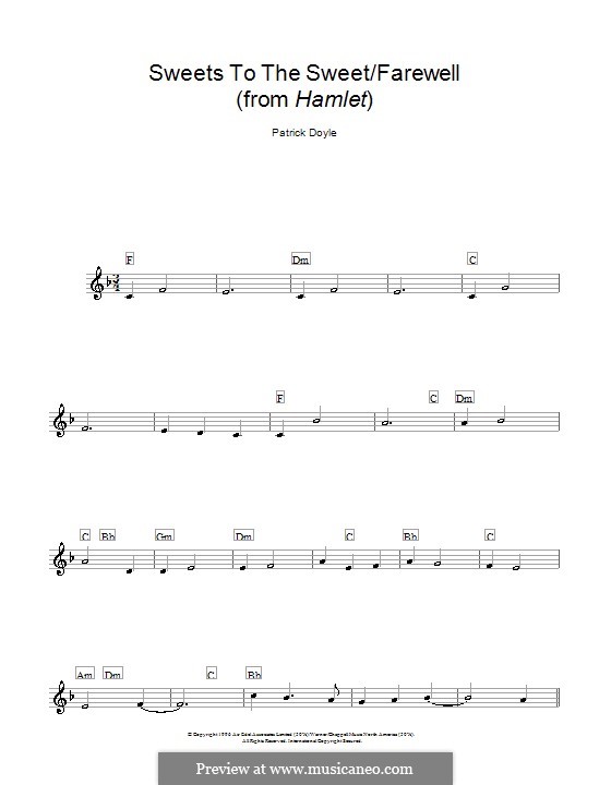 Sweets to the Sweet - Farewell (from Hamlet) por P. Doyle em músicaNeo