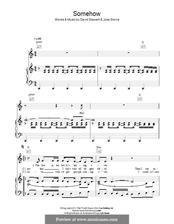 Somehow por D.A. Stewart - Partituras on músicaNeo