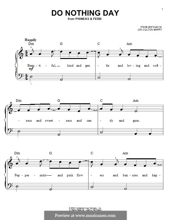 Do Nothing Day por J.C. Barry - Partituras on músicaNeo