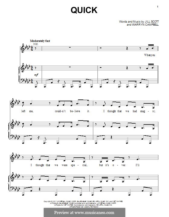 Quick por J. Scott, W. Campbell - Partituras on músicaNeo