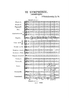 Complete Movements (Symphony No.6 in B Minor 'Pathétique', TH 30 Op.74) por P. Tchaikovsky em ...