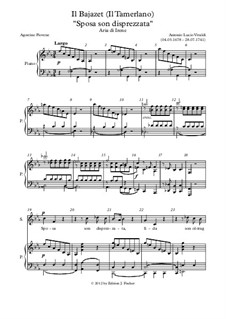 Bajazet, RV 703 por A. Vivaldi - Partituras on músicaNeo