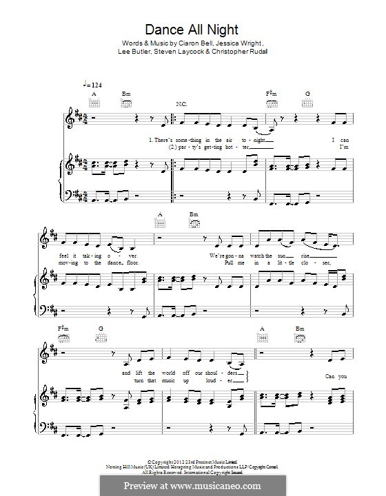 Dance All Night por C. Bell, C. Rudall, J. Wright, L. Butler, S ...