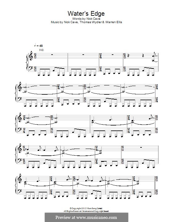 Water's Edge por N. Cave, T. Wydler, W. Ellis - Partituras on músicaNeo
