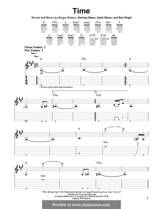 Time (Pink Floyd) por D. Gilmour, N. Mason, R. Wright, R. Waters em ...