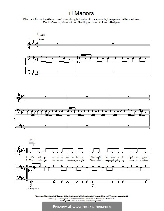 Ill Manors (Plan B) por D. Shostakovich, A. Shuckburgh, D. Conen, P ...