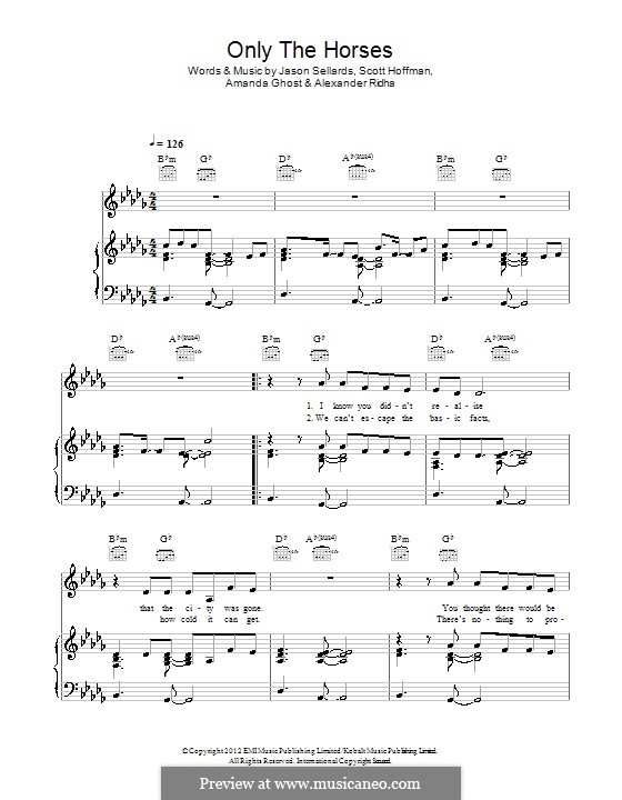 Only the Horses (Scissor Sisters) por A. Ghost, J. Sellards, S. Hoffman ...