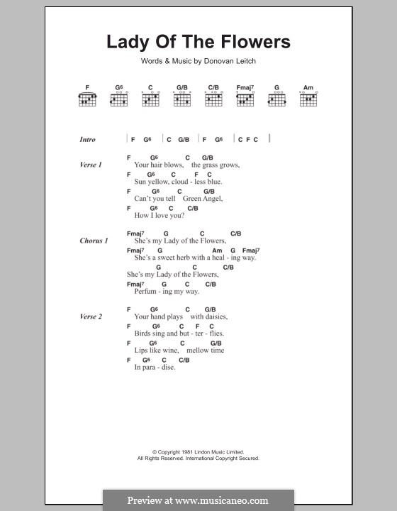 Lady of the Flowers por D. Leitch - Partituras on músicaNeo