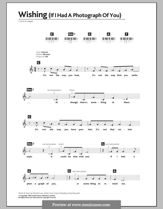 Wishing (If I Had a Photograph of You) por A. Score, F.R. Maudsley, M ...