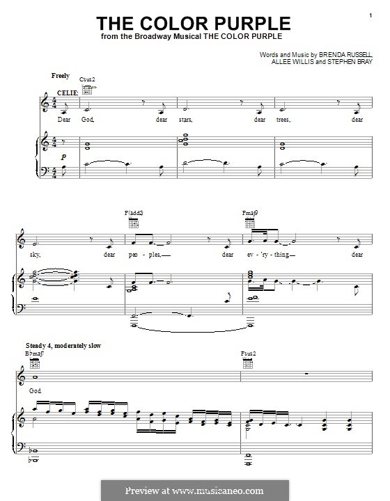 The Color Purple (The Color Purple - The Musical) por A. Willis, B ...