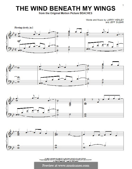 The Wind Beneath My Wings (Bette Midler) por J. Silbar, L. Henley em ...