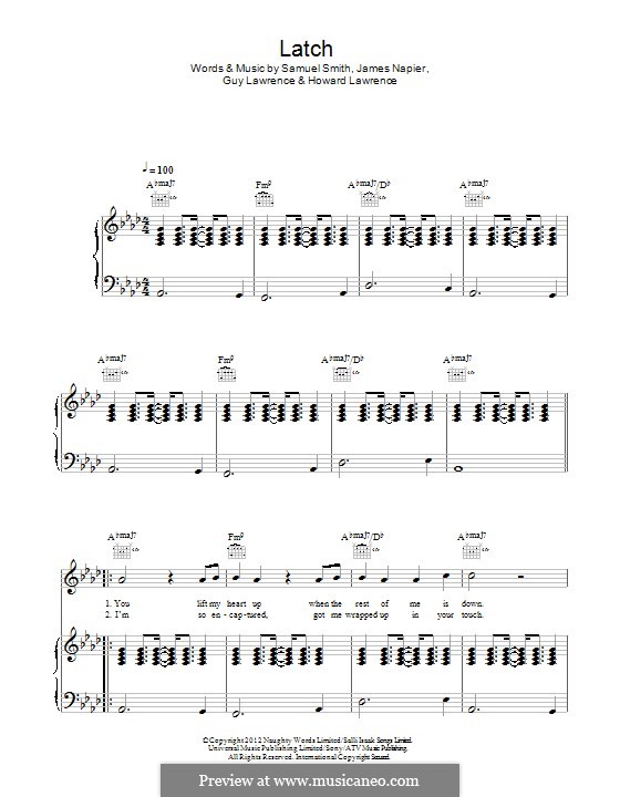 Latch (Disclosure ft. Sam Smith) por Sam Smith, J. Napier, G. Lawrence ...