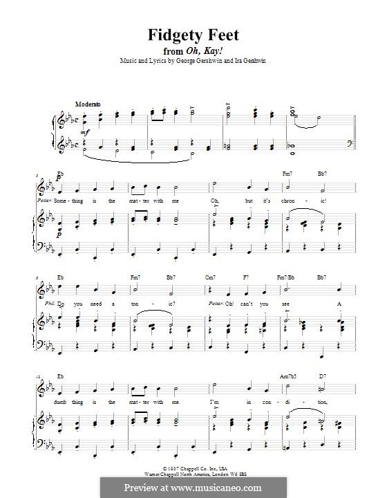 Fidgety Feet por G. Gershwin - Partituras on músicaNeo