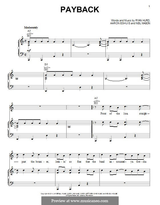 Payback (Rascal Flatts) por R. Hurd, A. Eshuis, N. Mason em músicaNeo