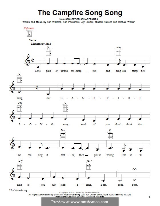 The Campfire Song Song (Spongebob Squarepants) por M. Walker, D ...