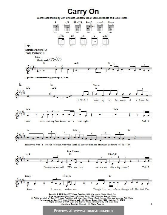 Carry on (Fun) por J. Bhasker, J. Antonoff, A. Dost, N. Ruess em músicaNeo