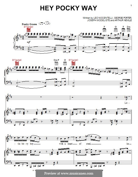 Hey Pocky Way (The Meters) por A. Neville, G. Porter, J. Modeliste Jr ...