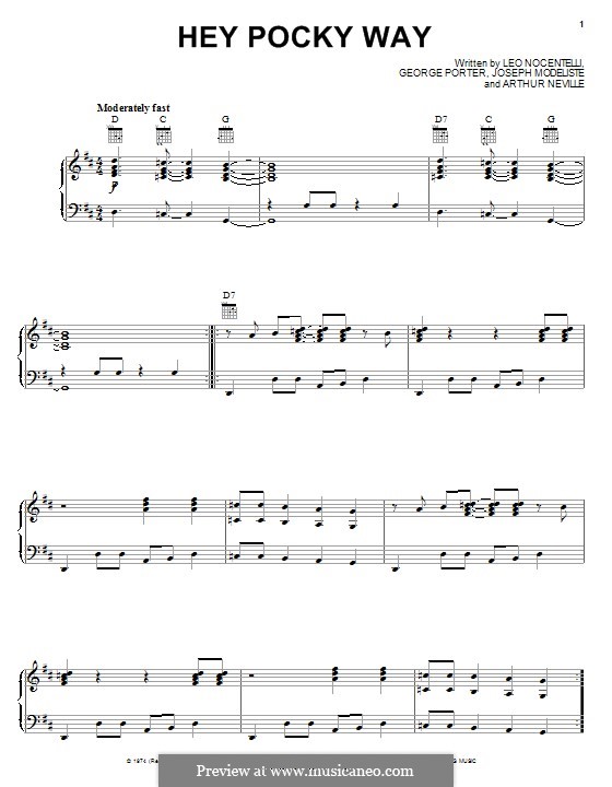 Hey Pocky Way (The Meters) por A. Neville, G. Porter, J. Modeliste Jr ...