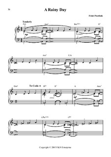 A Rainy Day por F. Pustilnik - Partituras on músicaNeo