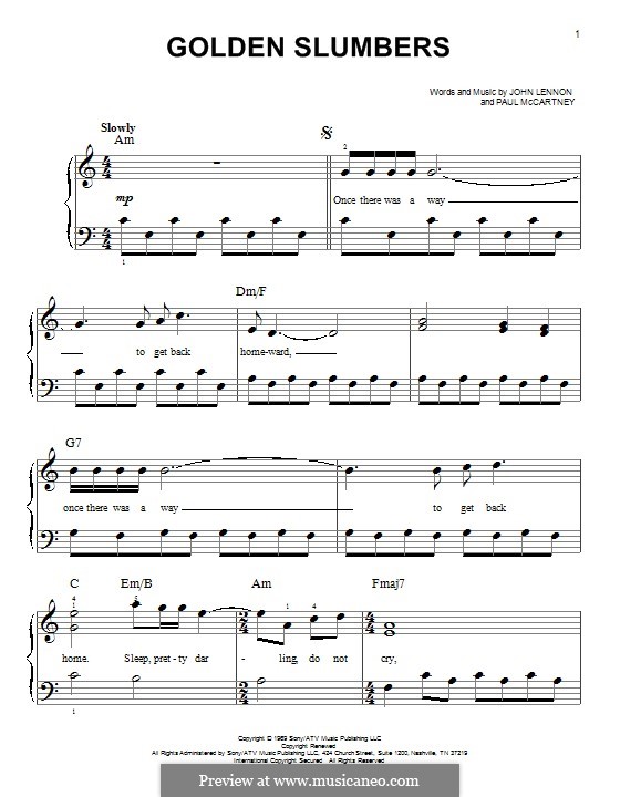 Golden Slumbers (The Beatles) por J. Lennon, P. McCartney em músicaNeo