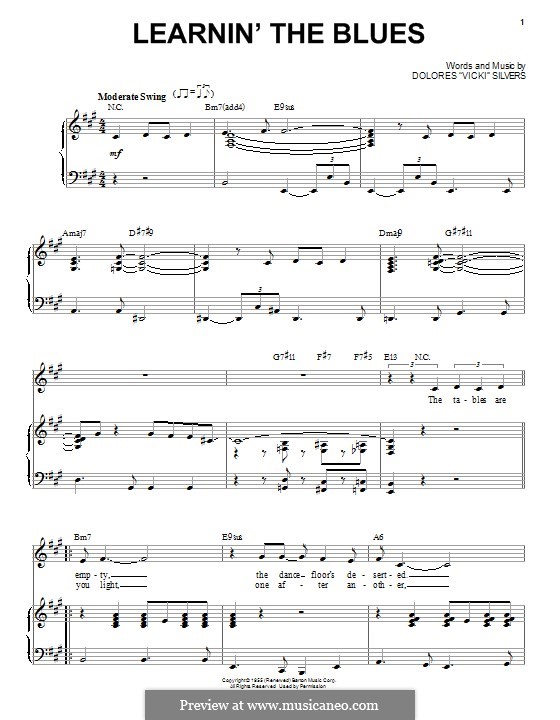 Learnin' the Blues (Katie Melua) por D.V. Silvers - Partituras on músicaNeo