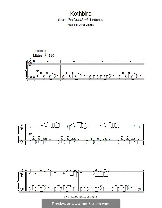 Kothbiro (from The Constant Gardener) por A. Ogada em músicaNeo