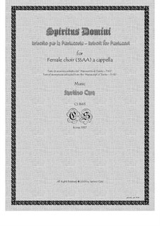 Spiritus Domini - Introit for female choir a cappella, CS1663 por S ...