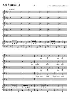 Oh Maria! por R. Klemm - Partituras on músicaNeo