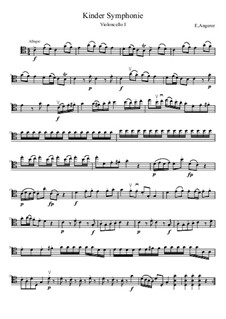Kinder Sinfonie 1 mov. for 3 cellos (without toy part) por E. Angerer ...