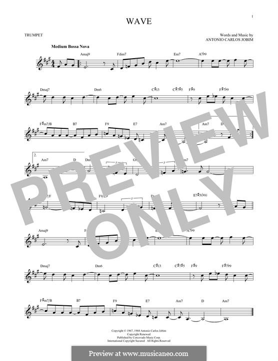 Wave por A.C. Jobim - Partituras on músicaNeo