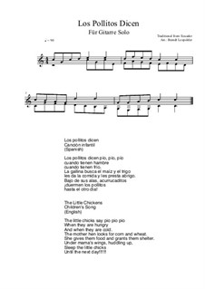 Los Pollitos Dicen por folklore - Partituras on músicaNeo