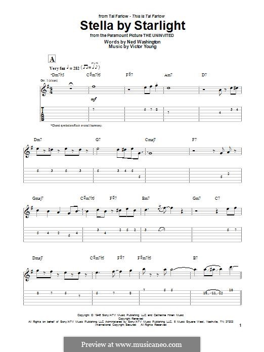 Stella By Starlight por V. Young - Partituras on músicaNeo