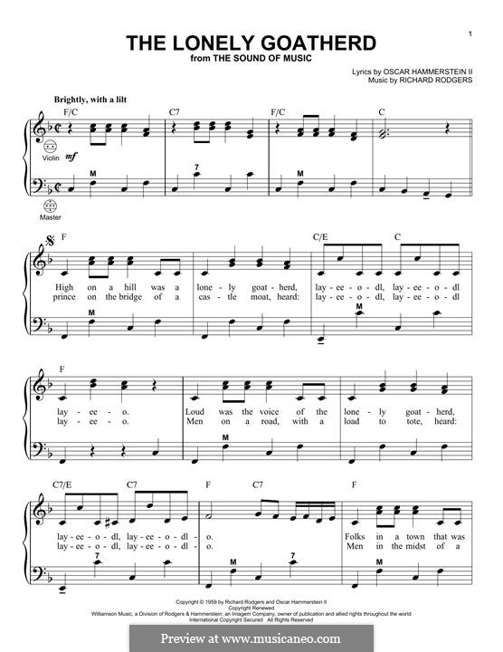 The Lonely Goatherd (from The Sound of Music) por R. Rodgers em músicaNeo
