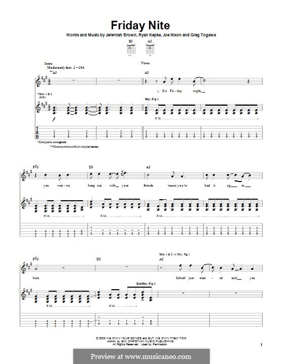 Friday Nite (Slick Shoes) por J. Brown, J. Nixon, R. Kepke em músicaNeo