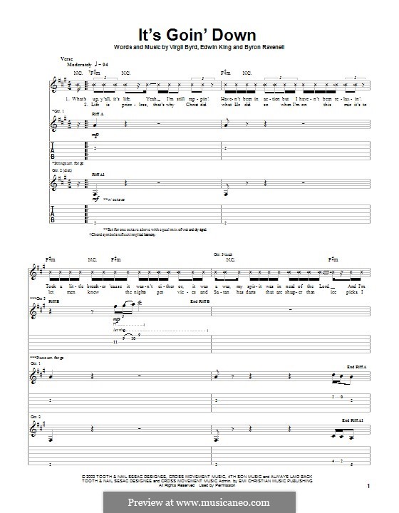 It's Goin' Down (The Cross Movement) por V. Byrd, B. Ravanell, E. King ...