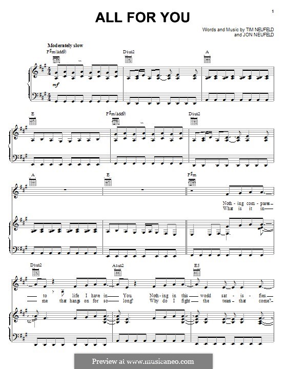 All for You (Starfield) por J. Neufeld, T. Neufeld em músicaNeo