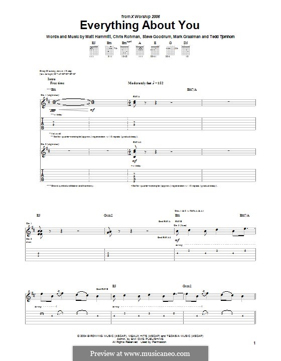 Everything About You (Sanctus Real) por C. Rohman, M. Hammitt, T ...