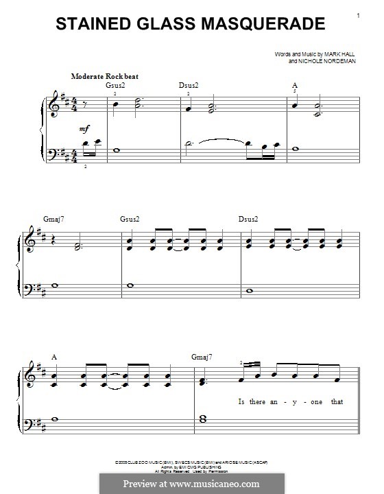 Stained Glass Masquerade (Casting Crowns) por M. Hall, N. Nordeman em ...