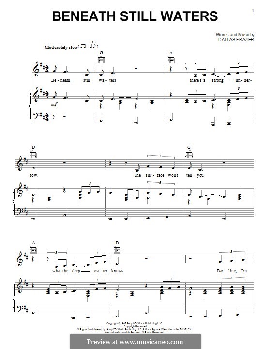 Beneath Still Waters por D. Frazier - Partituras on músicaNeo