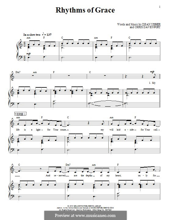 Rhythms of Grace (Hillsong United) por C. Davenport, D. Ussher em músicaNeo