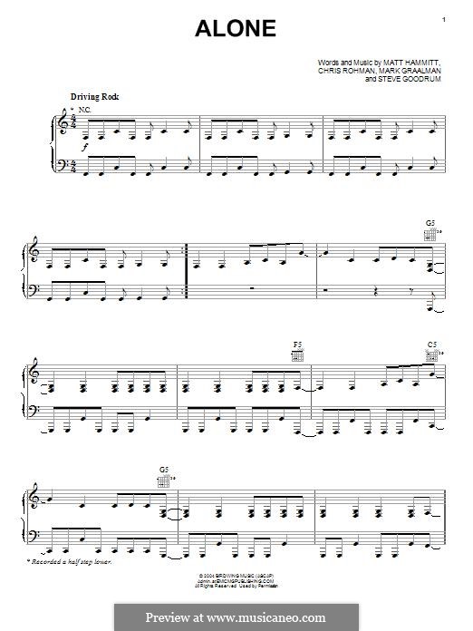 Alone (Sanctus Real) por C. Rohman, M. Hammitt, M. Graalman, S ...