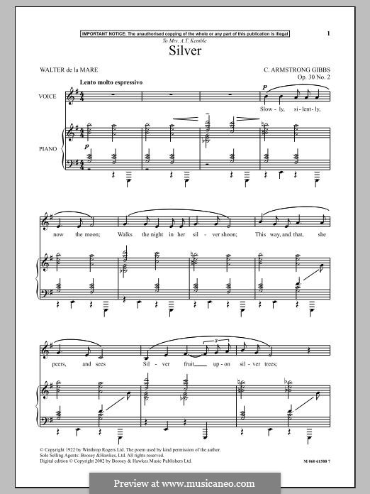 Silver por C.A. Gibbs - Partituras on músicaNeo