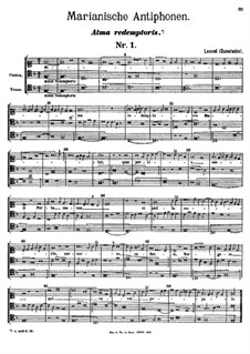 Marianische Antiphonen. Alma redemptoris por J. Dunstable em músicaNeo