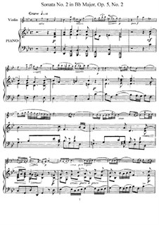 Sonata No.2 (Twelve Sonatas for Violin and Basso Continuo, Op.5) por A ...