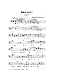 Pater noster, Op.3 por G. Buonamici - Partituras on músicaNeo
